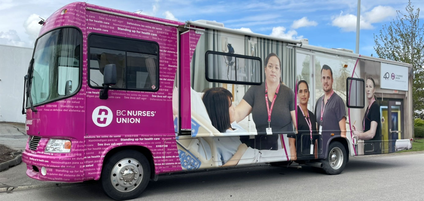 BCNU Campaign Vehicles | BC Nurses' Union